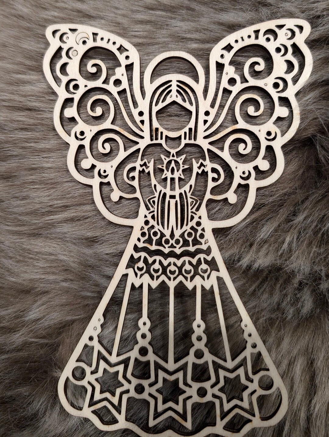 Christmas Angel Template Laser Cut SVG for Download - Etsy