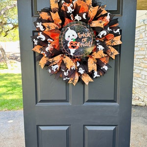 Cute Ghost Halloween Door Hanger for Front Door, Kids Halloween Party ...