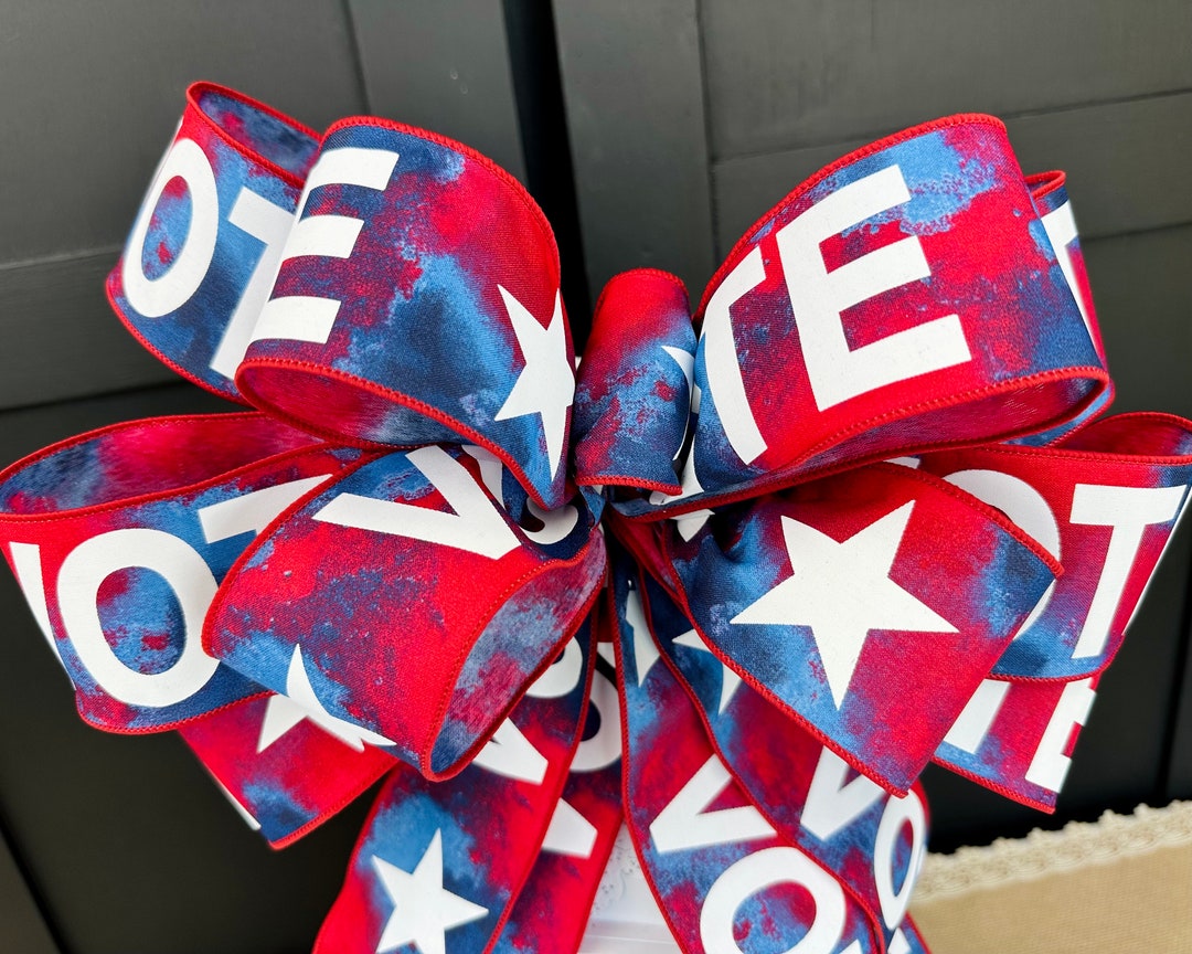 Voting Decoration, Voting Props, Xl Patriotic Bow, Election Year ...