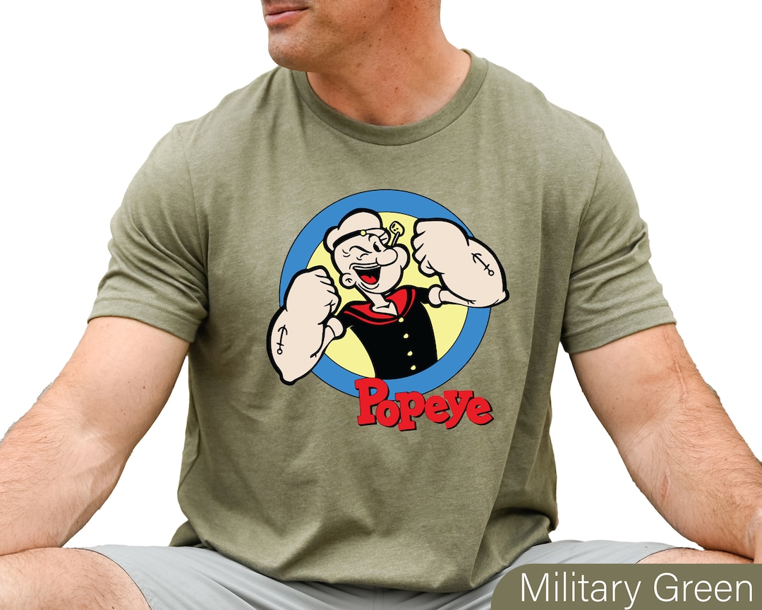 Popeye Shirt, Fun Cool Vintage Style, Retro Tv Show T Shirt, Sailor ...