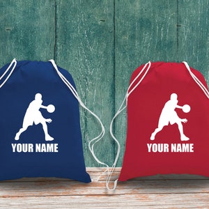 Custom Name Basketball Drawstring Bag, Basketball Backpack ...