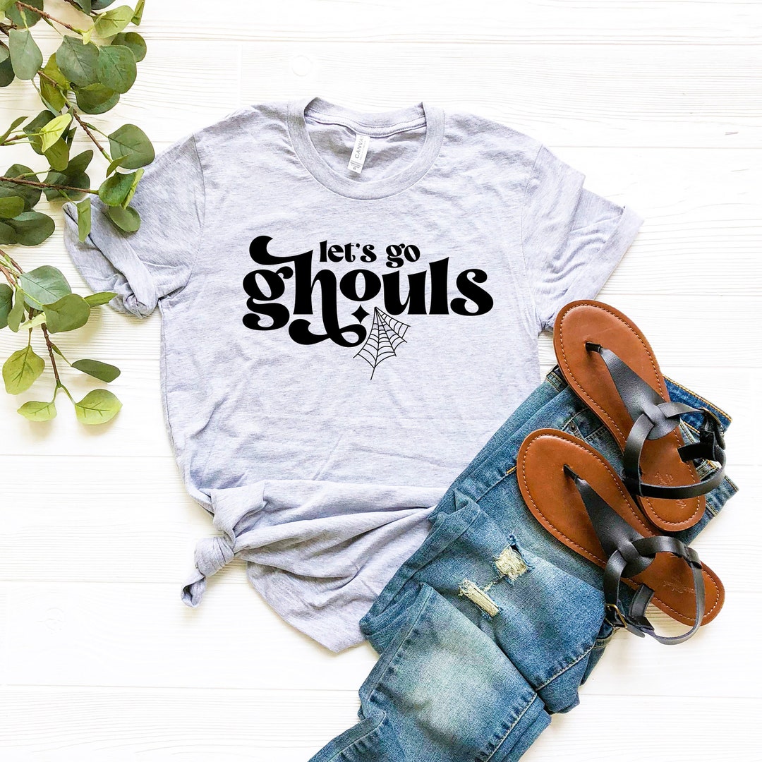 Lets Go Ghouls Shirt, Cute Halloween Shirts, Spider Web Shirt, Squad ...