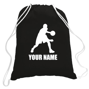 Custom Name Basketball Drawstring Bag, Basketball Backpack ...