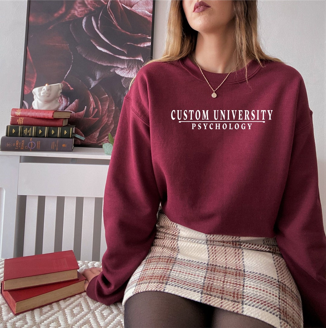 Custom College Sweatshirt: Personalized University Program - Etsy