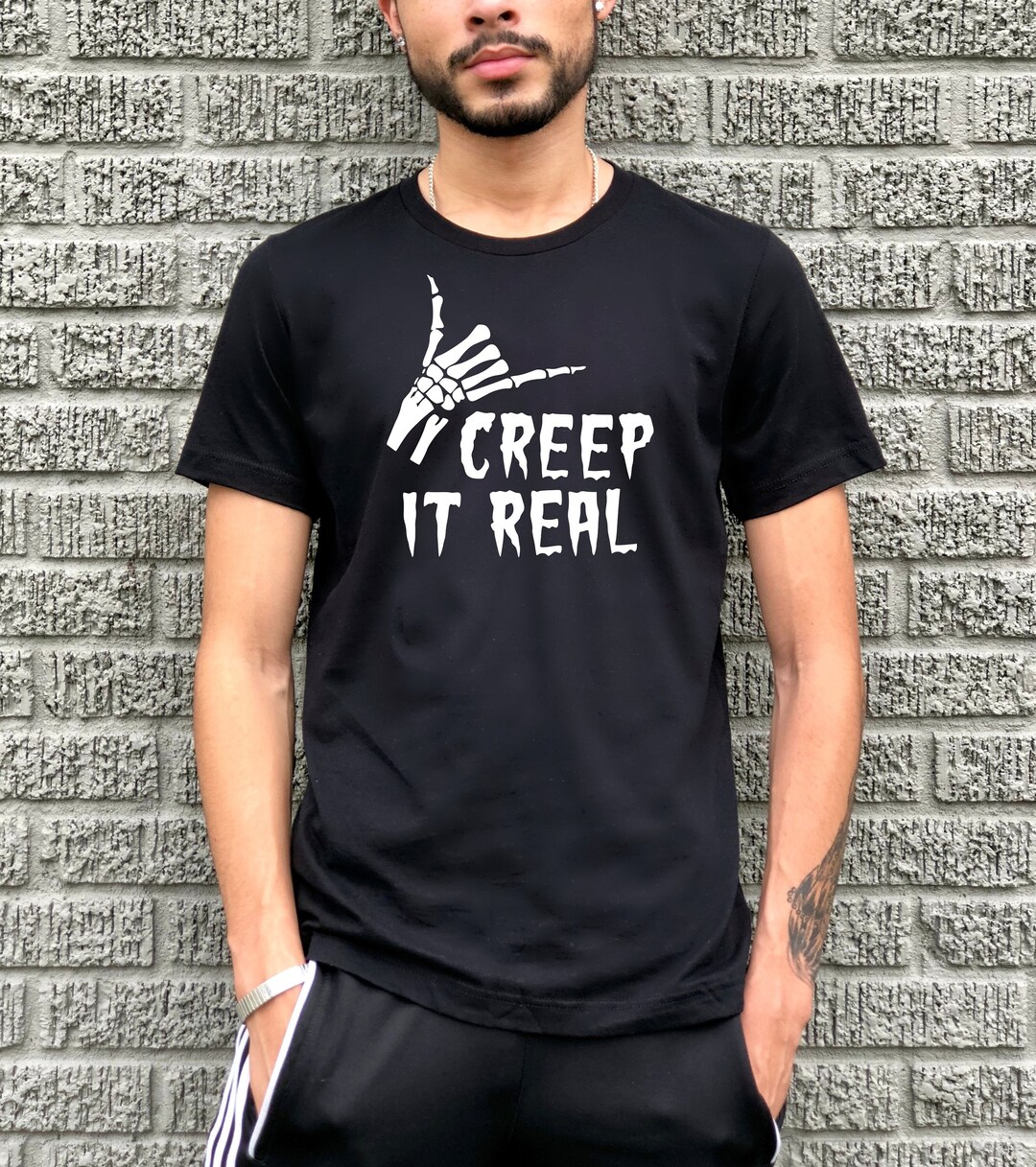 Creep It Real Skeleton Hand Halloween Shirt, Spooky Funny Tee - Etsy