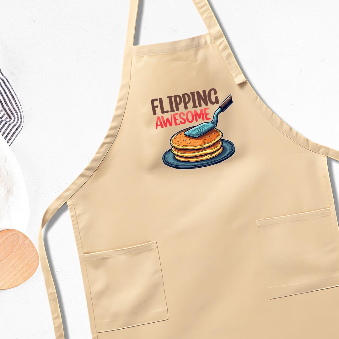 Flipping Awesome Pancake Apron, Chef's Cooking Aprons, Breakfast Lovers ...