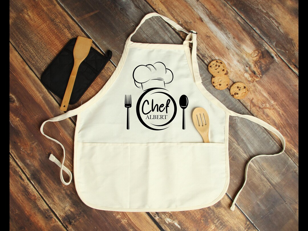 Personalised Chef Apron, Fathers Day Present, Gift for Dad, Custom Chef ...