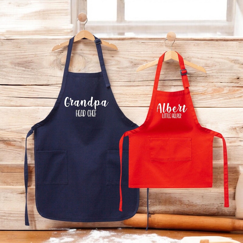 Grandpa and Grandma Apron - Etsy
