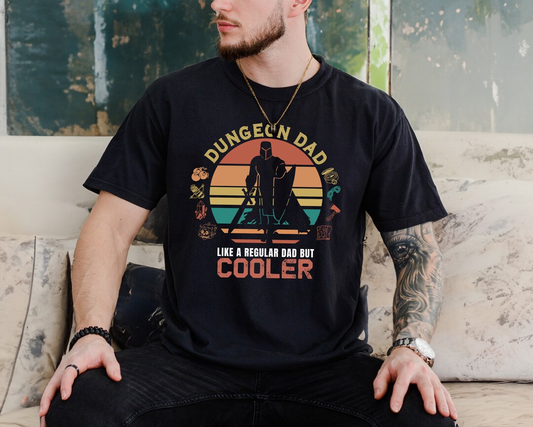 Dnd Dungeon Dad Shirt, Fun TTRPG D&D Fathers Day, Bday or Xmas Gift ...