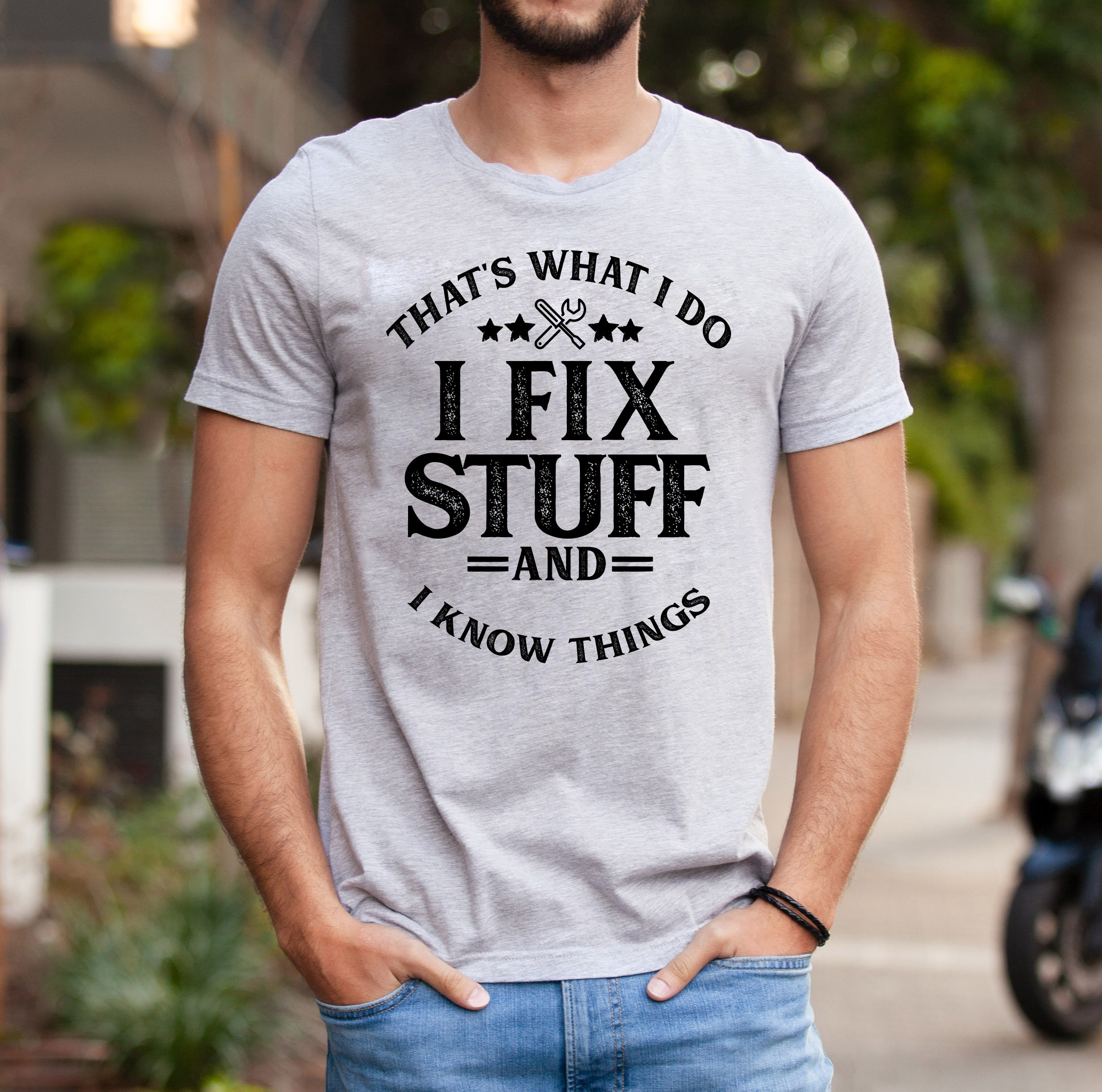 I Fix Stuff T-shirt: Funny Dad Grandpa Gift - Etsy