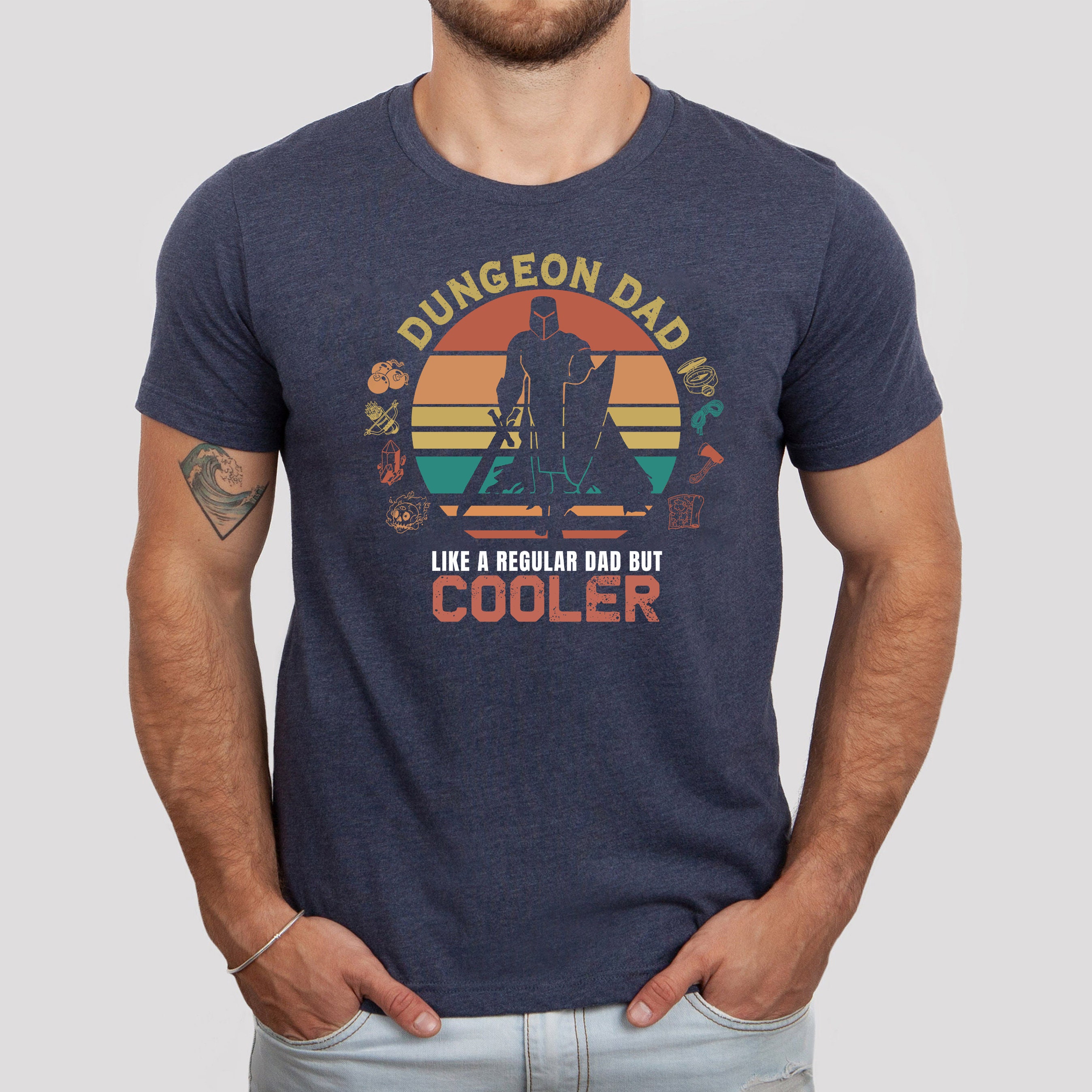 Dnd Dungeon Dad Shirt, Fun TTRPG D&D Fathers Day, Bday or Xmas Gift ...