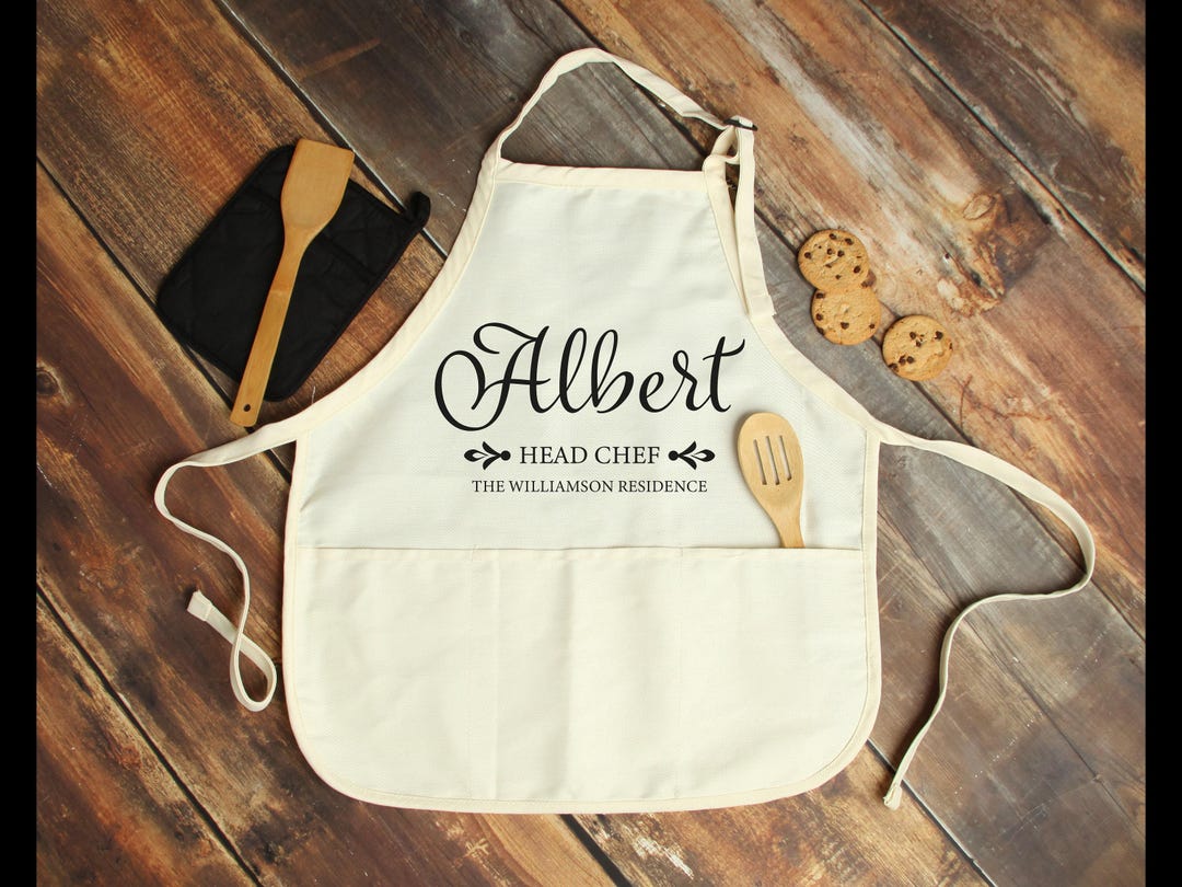 Personalized Head Chef Apron, Gifts for Dad, Father's Day Gift ...