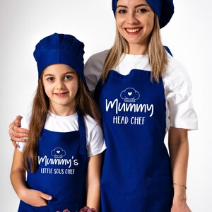 Head Chef and Sous Chef Apron, Child and Mommy Gift, Kids Apron, Mother ...