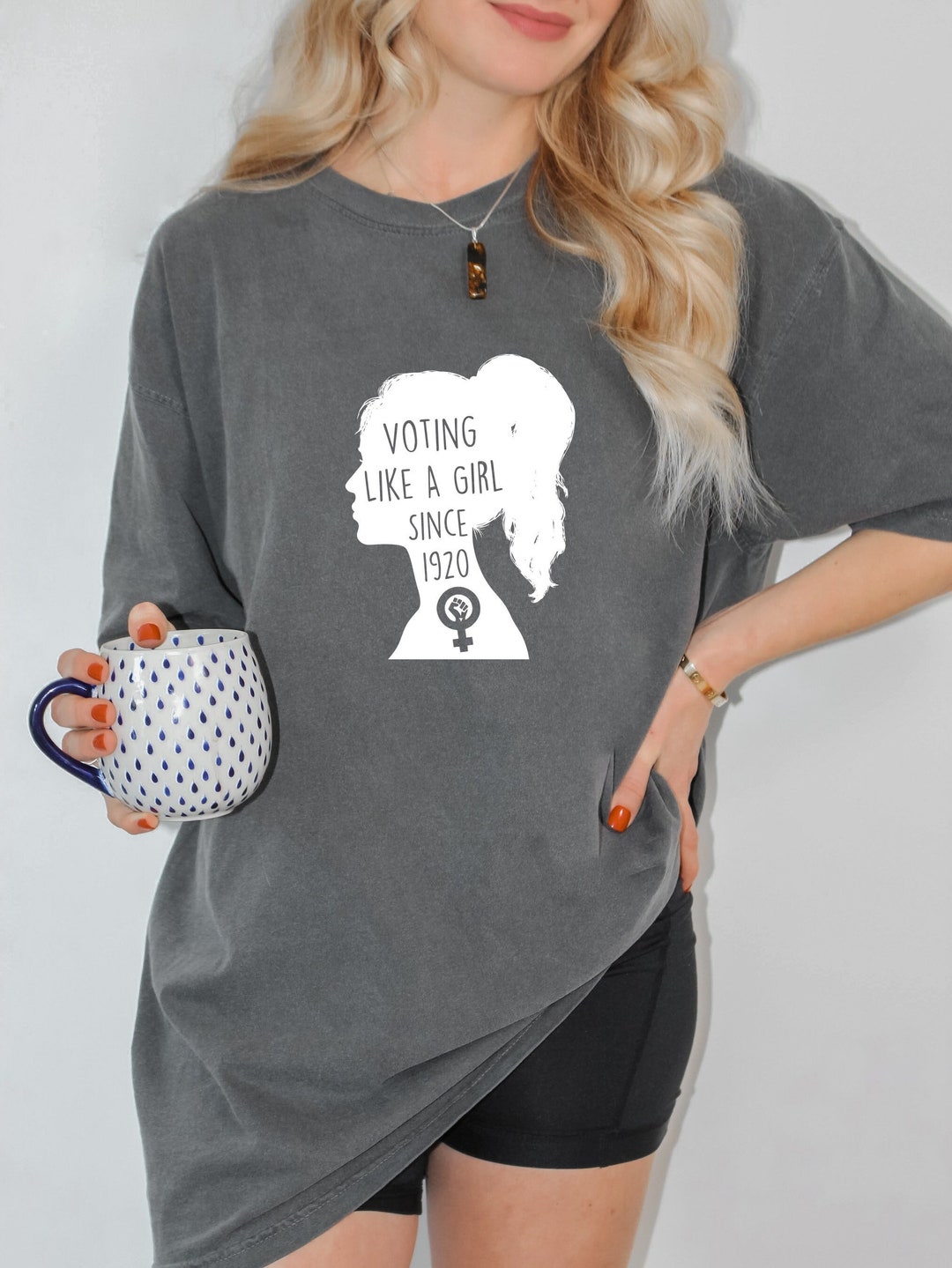 Voting Like A Girl Since 1920 Shirt, Comfort Color Equal Rights Tee ...