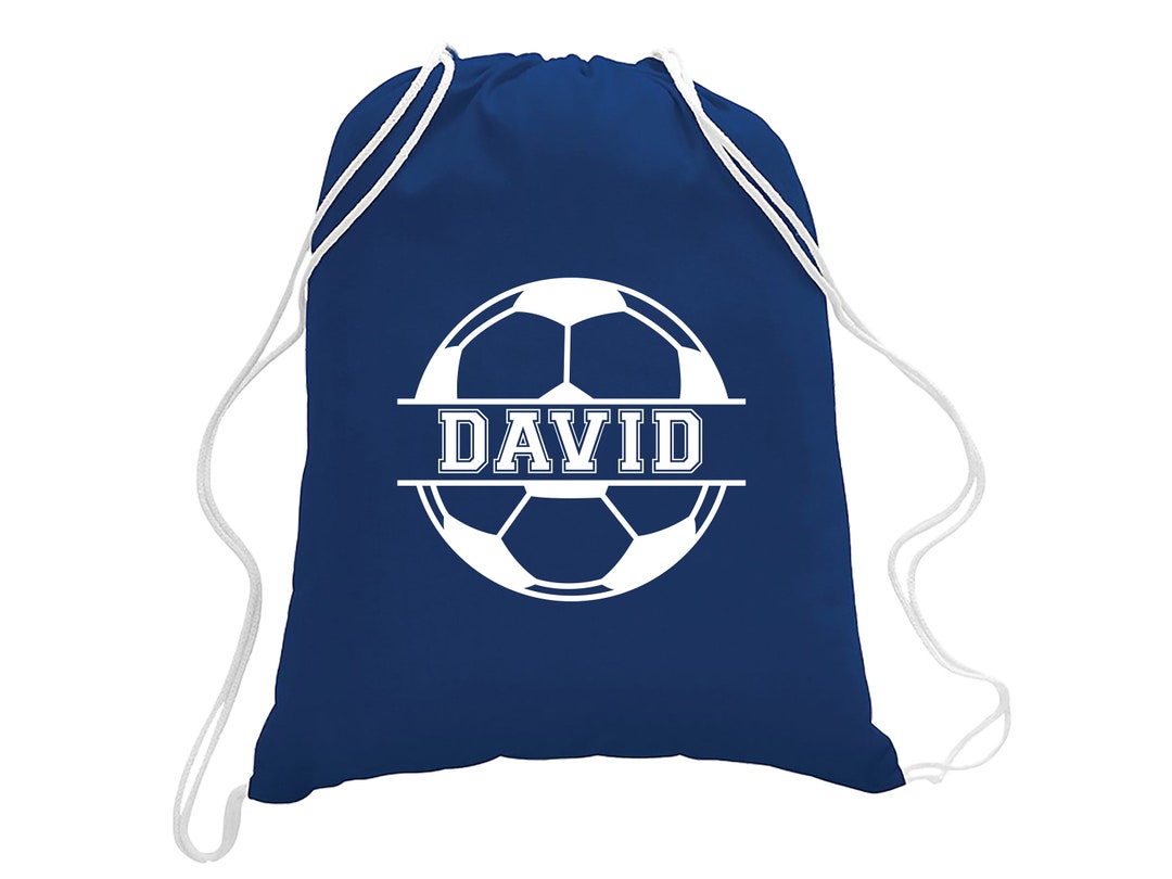 Personalized Soccer Drawstring Bag: Custom Sport Backpack - Etsy