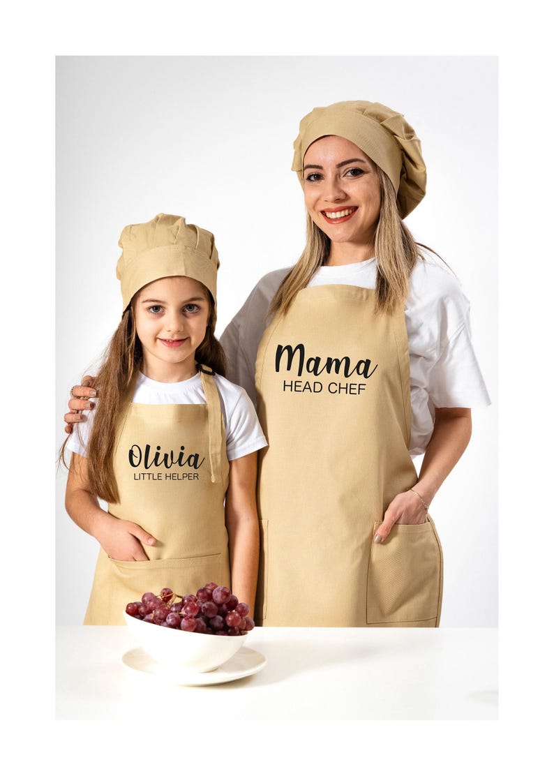 Personalized Kids Apron: Head Chef, Little Helper, Custom Kitchen Gift ...
