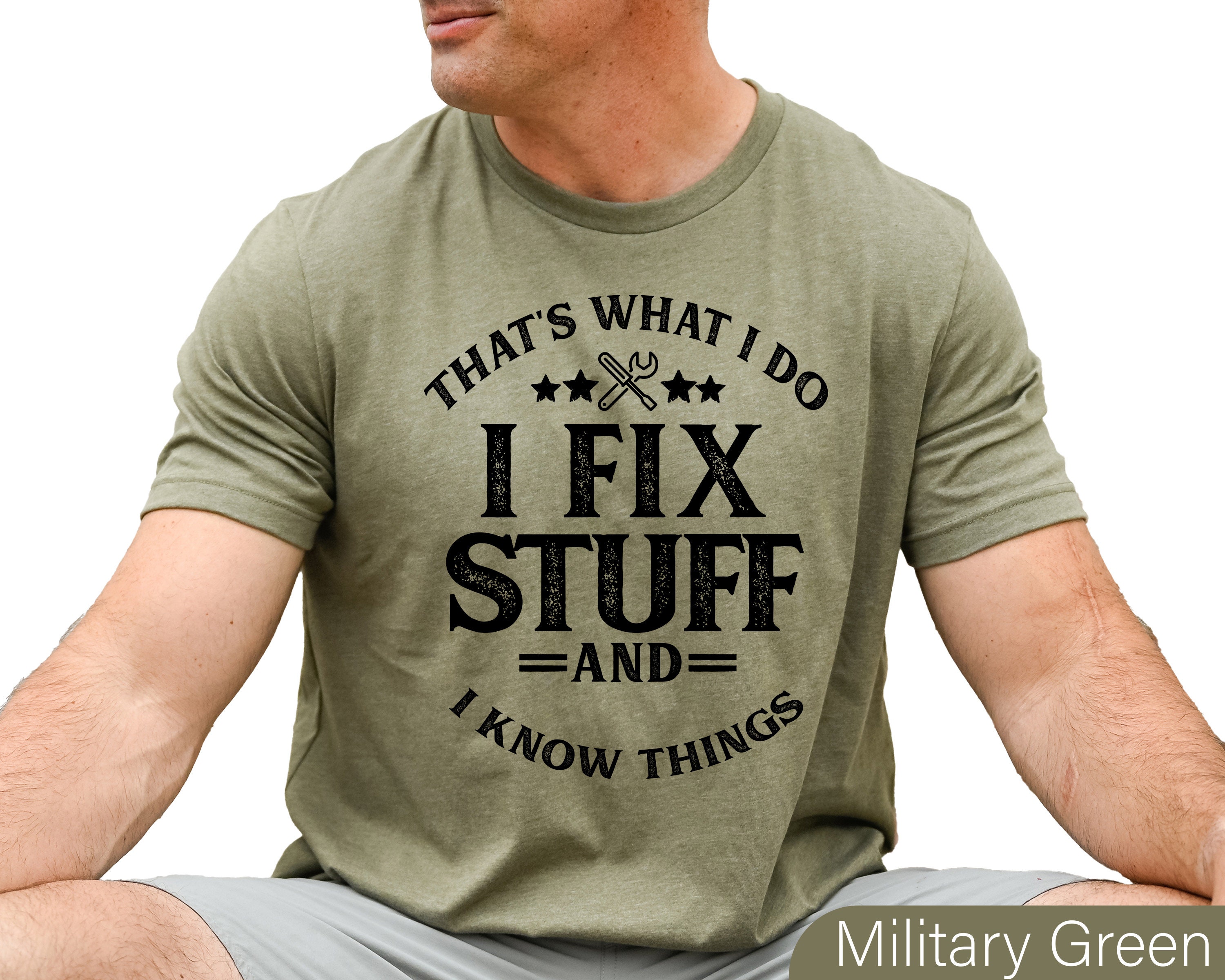 I Fix Stuff T-shirt: Funny Dad Grandpa Gift - Etsy