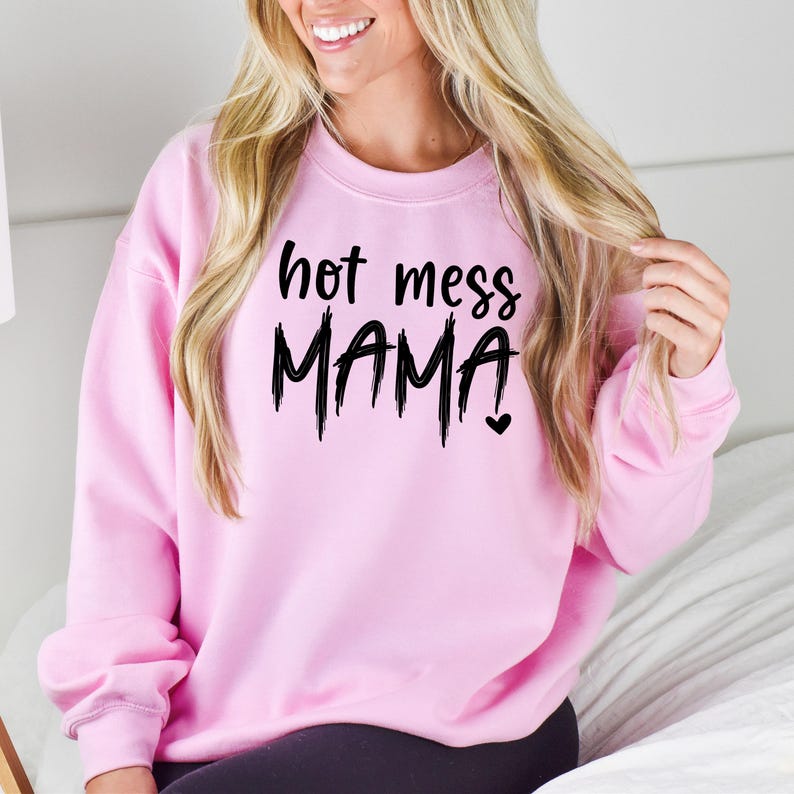 Hot Mess Mama T-shirt: Funny Mom Life Graphic Tee - Etsy