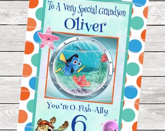 Nemo Birthday Card - Etsy UK