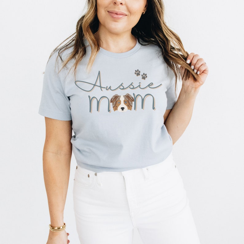 Aussie Mom Shirt Red Merle Australian Shepherd Gift for Her - Etsy