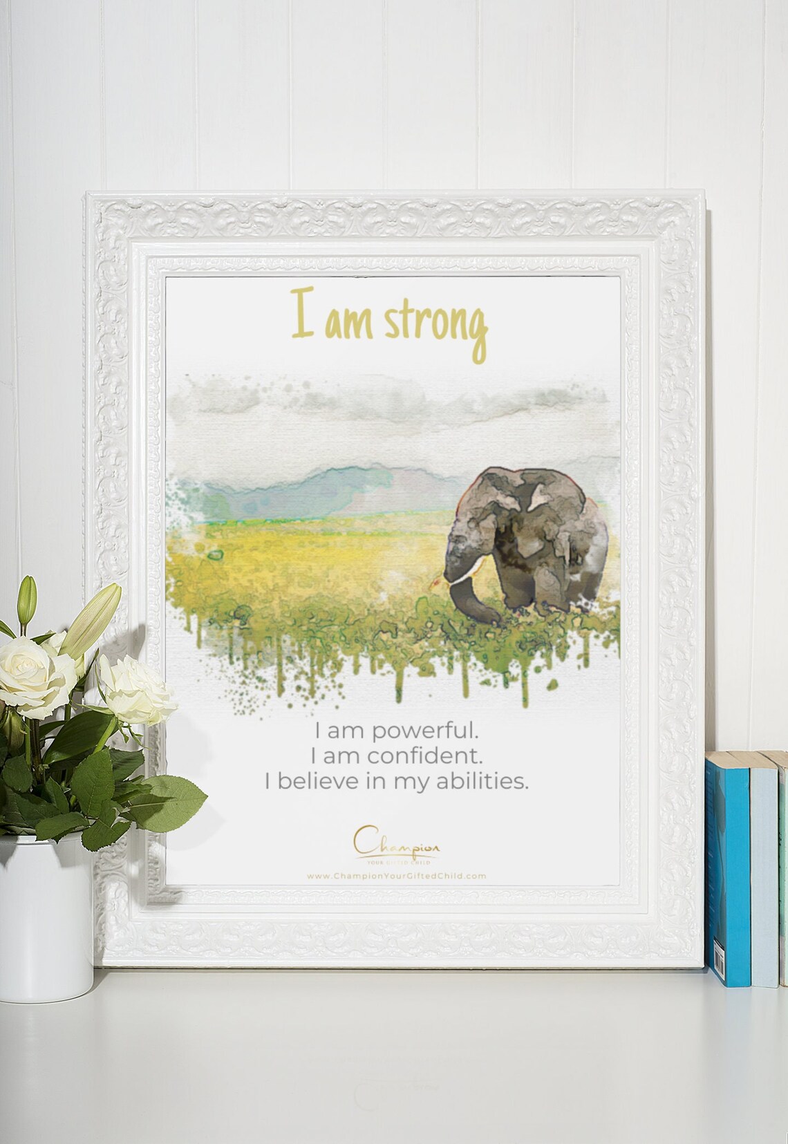 Positive Affirmation Poster Printable, Self Confidence Downloadable ...