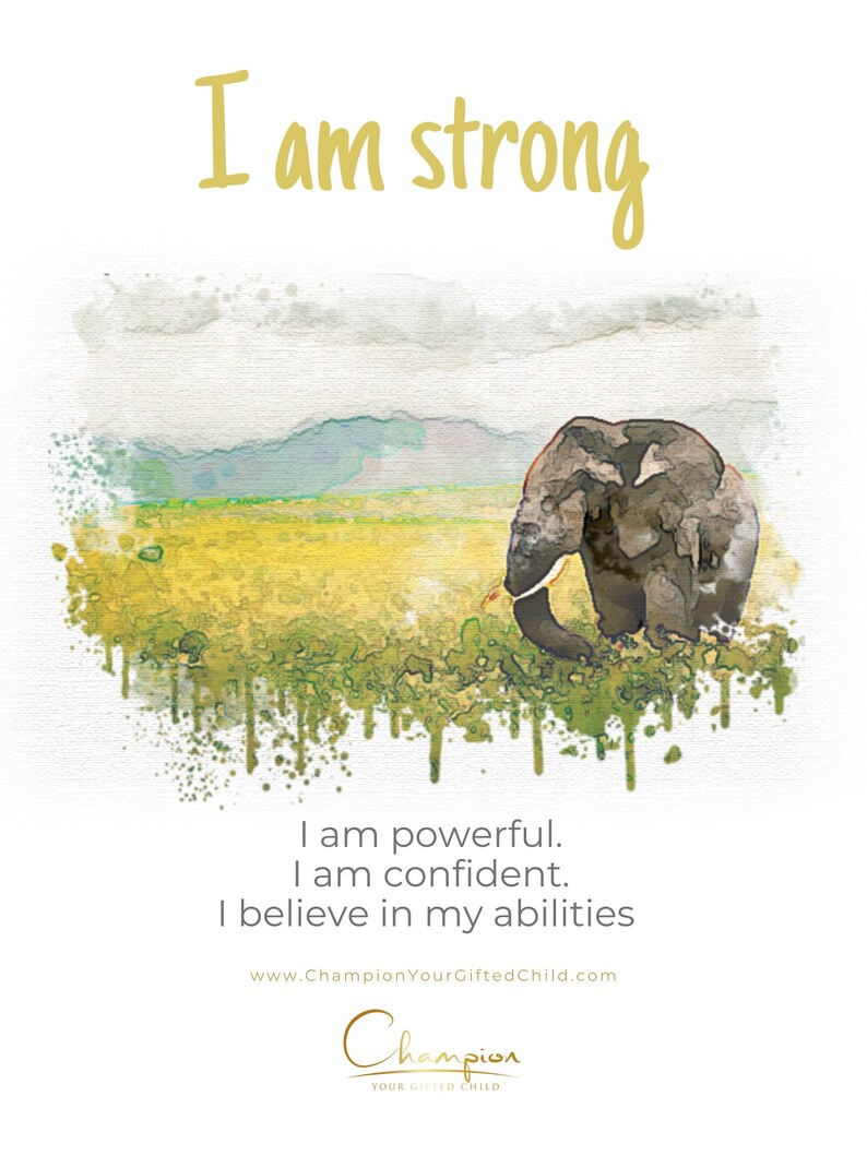 Positive Affirmation Poster Printable Self Confidence - Etsy
