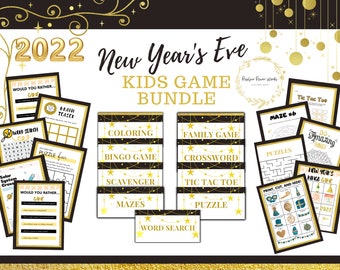 Printable New Year's Game Bundle New Year's Party Games New Year's ...