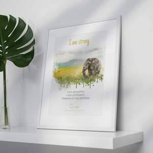 Positive Affirmation Poster Printable, Self Confidence Downloadable ...