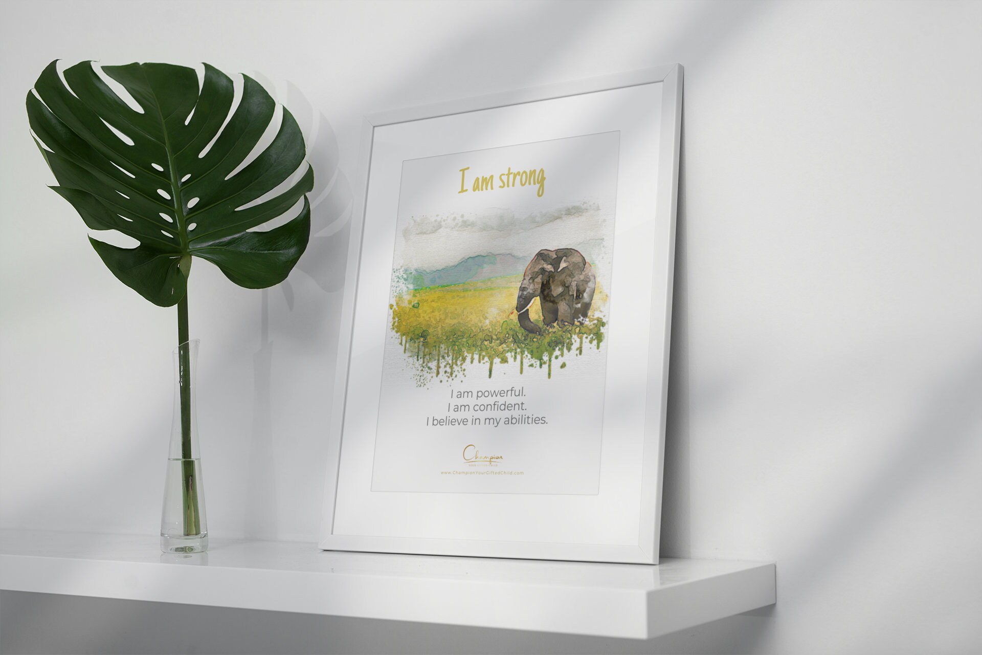 Positive Affirmation Poster Printable, Self Confidence Downloadable ...