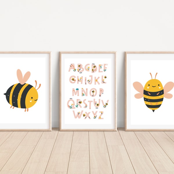Honey Bee Alphabet - Etsy