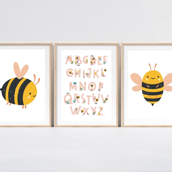 Bee Nursery Art - Etsy