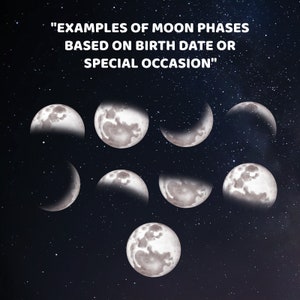Custom Moon Phase by Date Night Light - Personalized Birthday Gift ...
