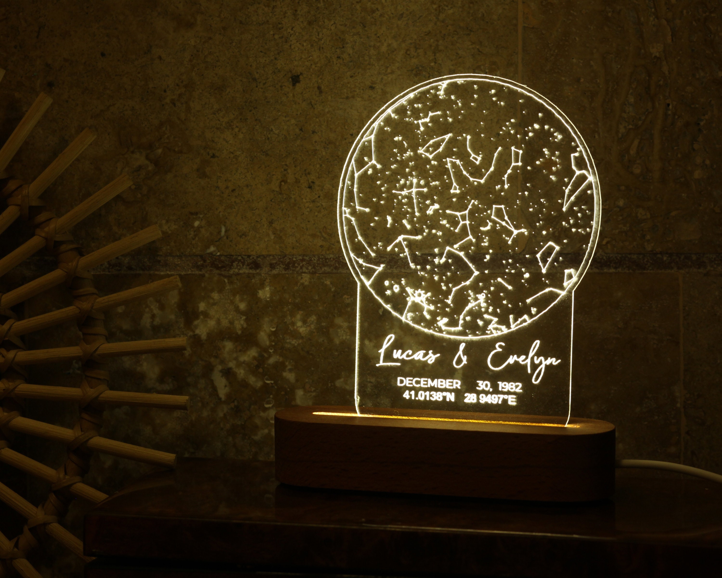 Constellation Star Map Night Light - the Perfect Christmas Anniversary ...