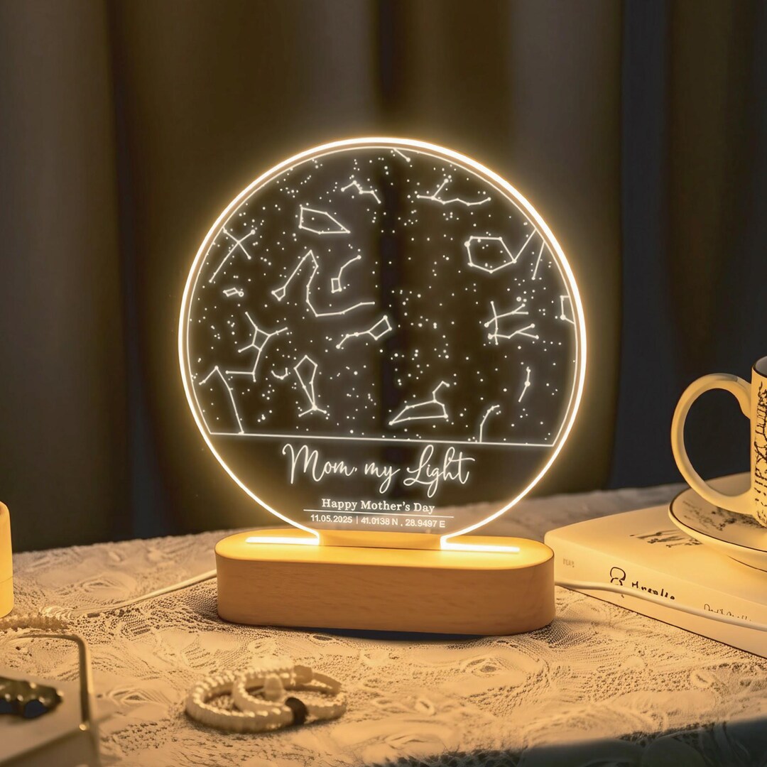 Personalized Constellation Map - Mothers Day Gift From Kid - First Time ...