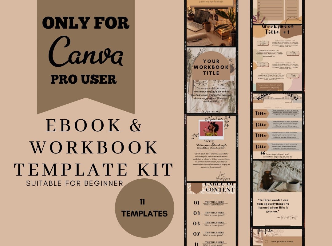 Aesthetic Ebook Template - Etsy