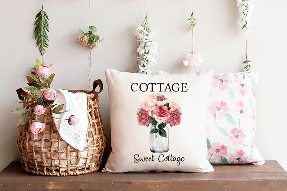 Cottage Sweet Cottage Pillow Cover - Etsy