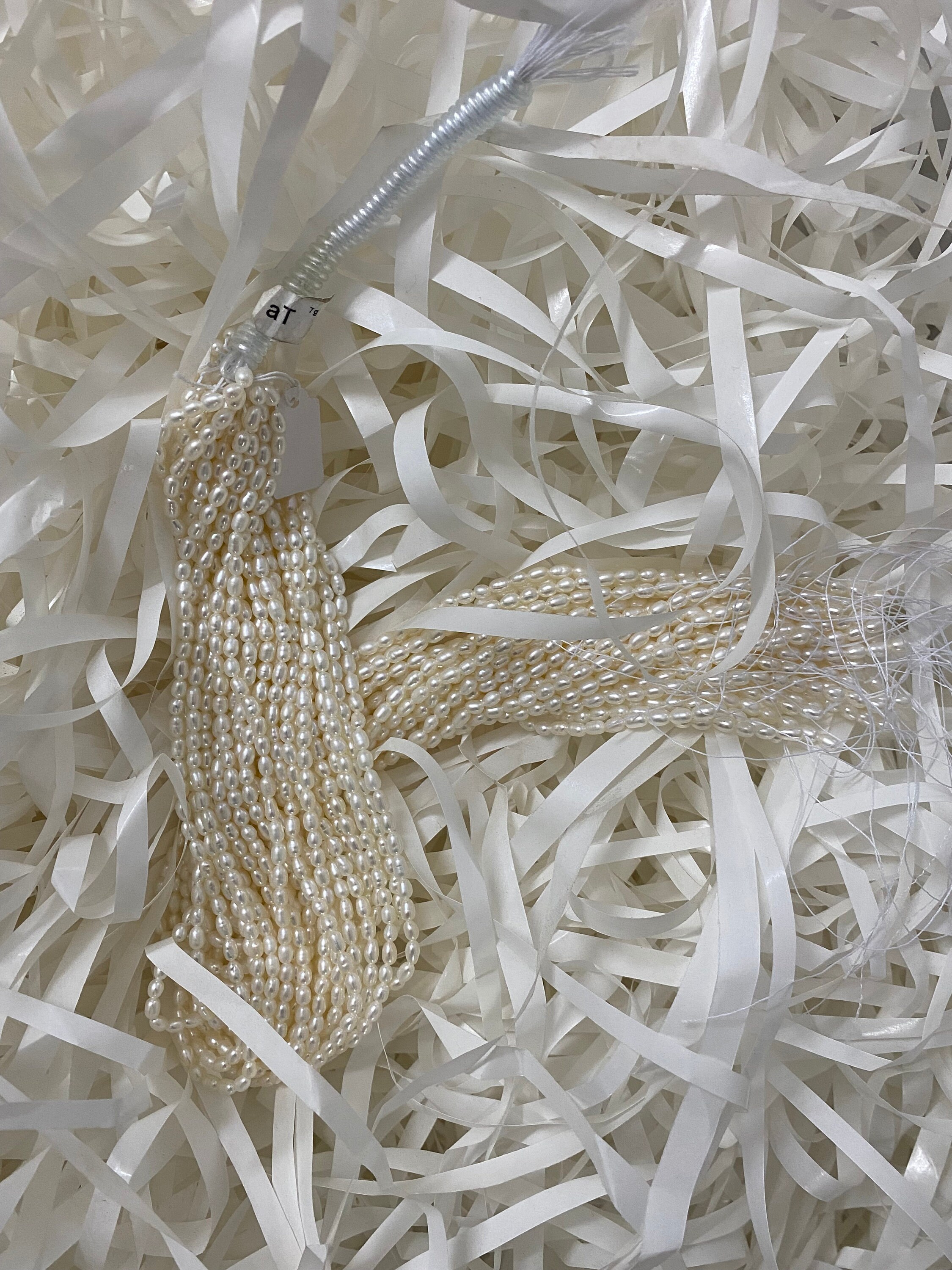 Genuine FRESH WATER PEARL White Rice Seed Beads Natural Tiny Loose ...