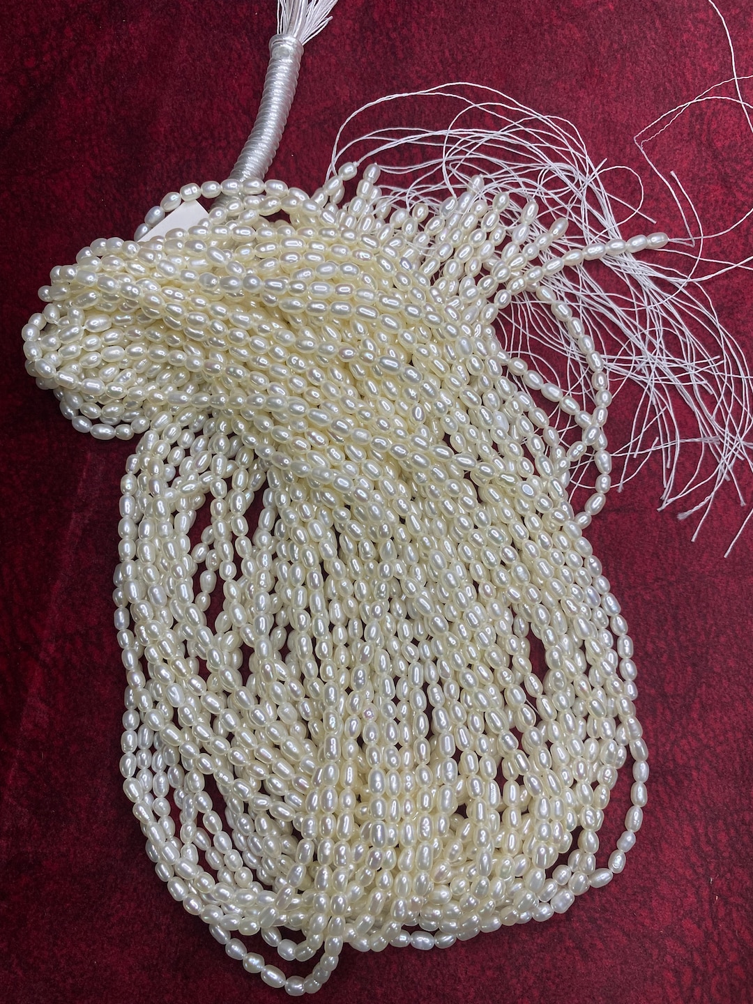 Genuine Fresh Water Pearl White Rice Seed Beads Natural Tiny - Etsy