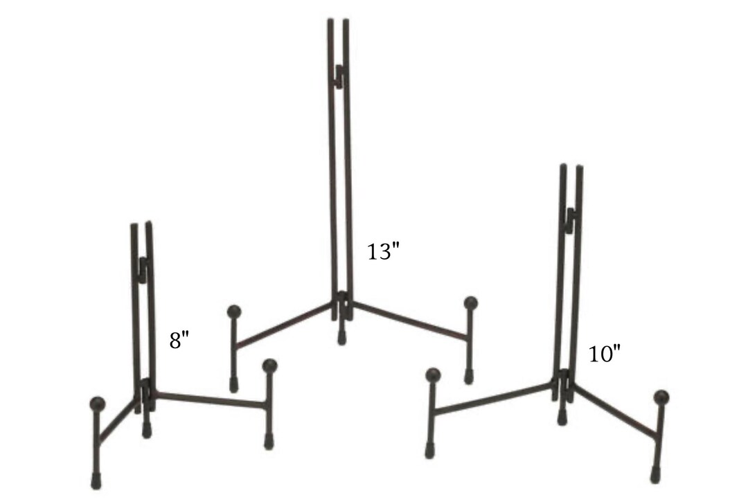Black Metal Easel Folding Straight Edge Contemporary Modern CHOICE of 8 ...