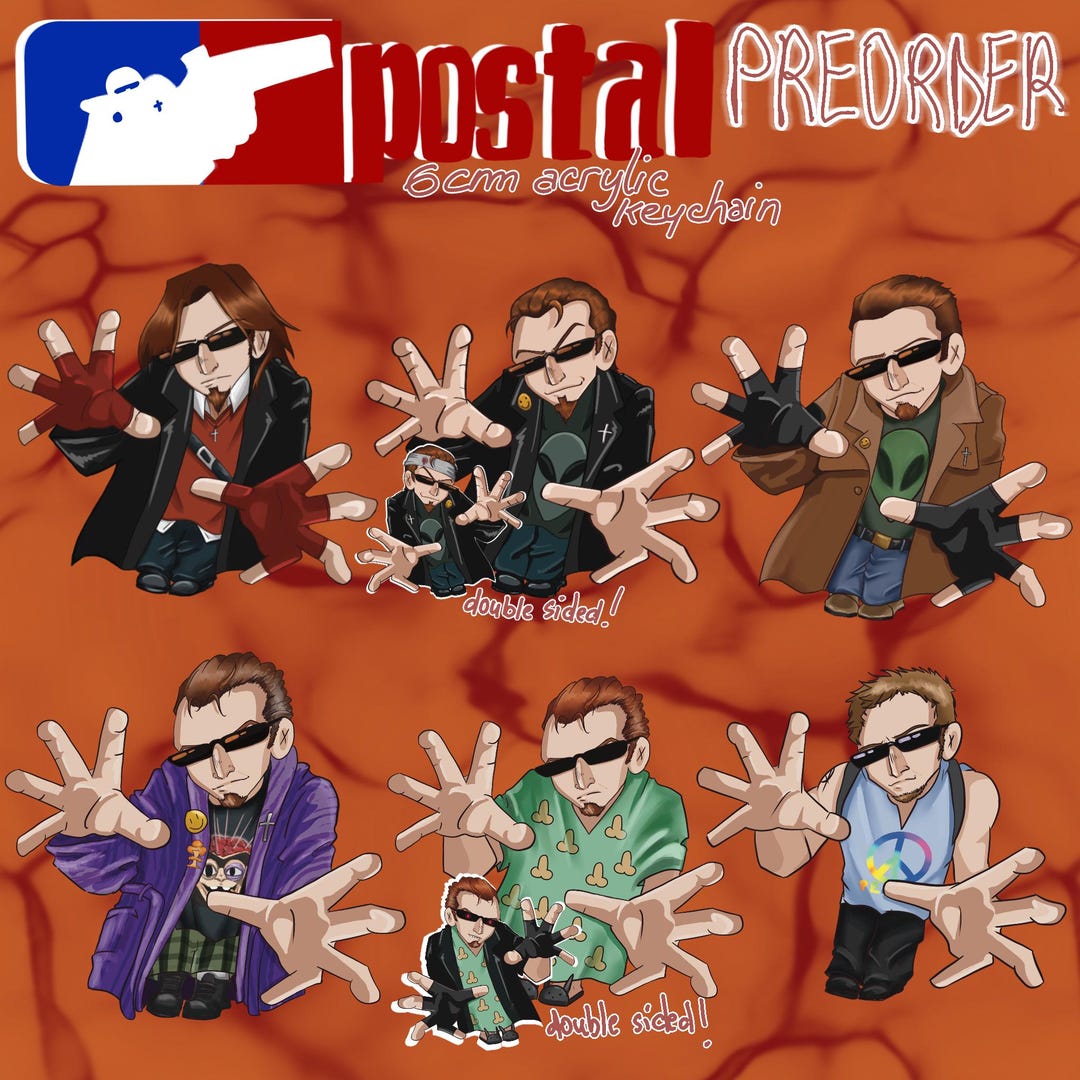 Postal Dudes Keychains - Etsy