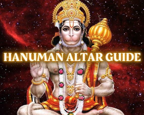 Lord Hanuman Evocation Guide Hindu Deity Altar Guide - Etsy