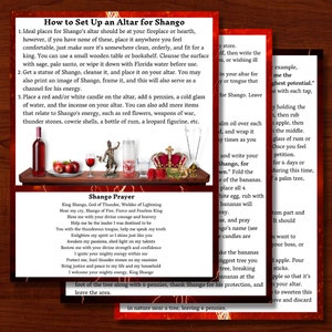 Shango Evocation Guide: Orisha Altar Guide | How to Work With Chango - Etsy