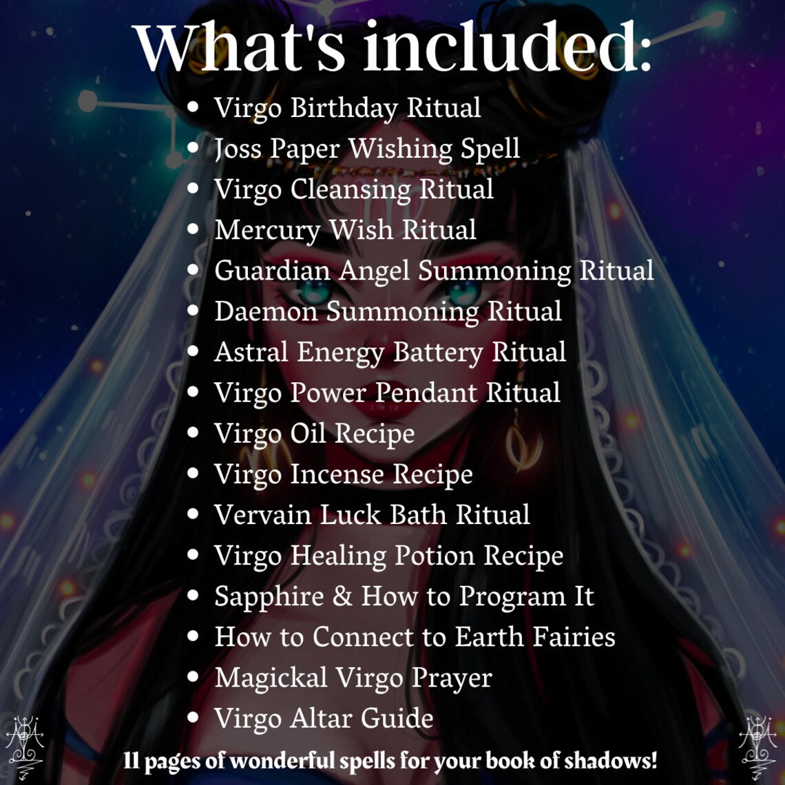 Virgo Magick: 12 Virgo Spells & Rituals for Your Grimoire - Etsy