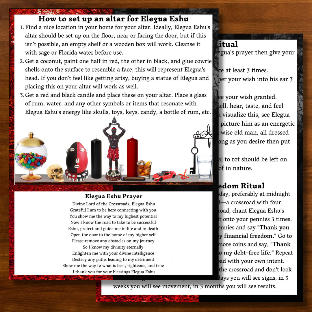 How to Work With Eshu Elegua: Altar Guide Printable - Etsy