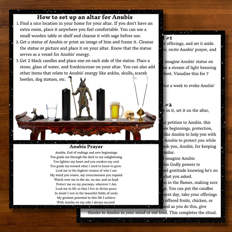 Anubis Altar Guide: How to Work With the God Anubis - Etsy Ireland