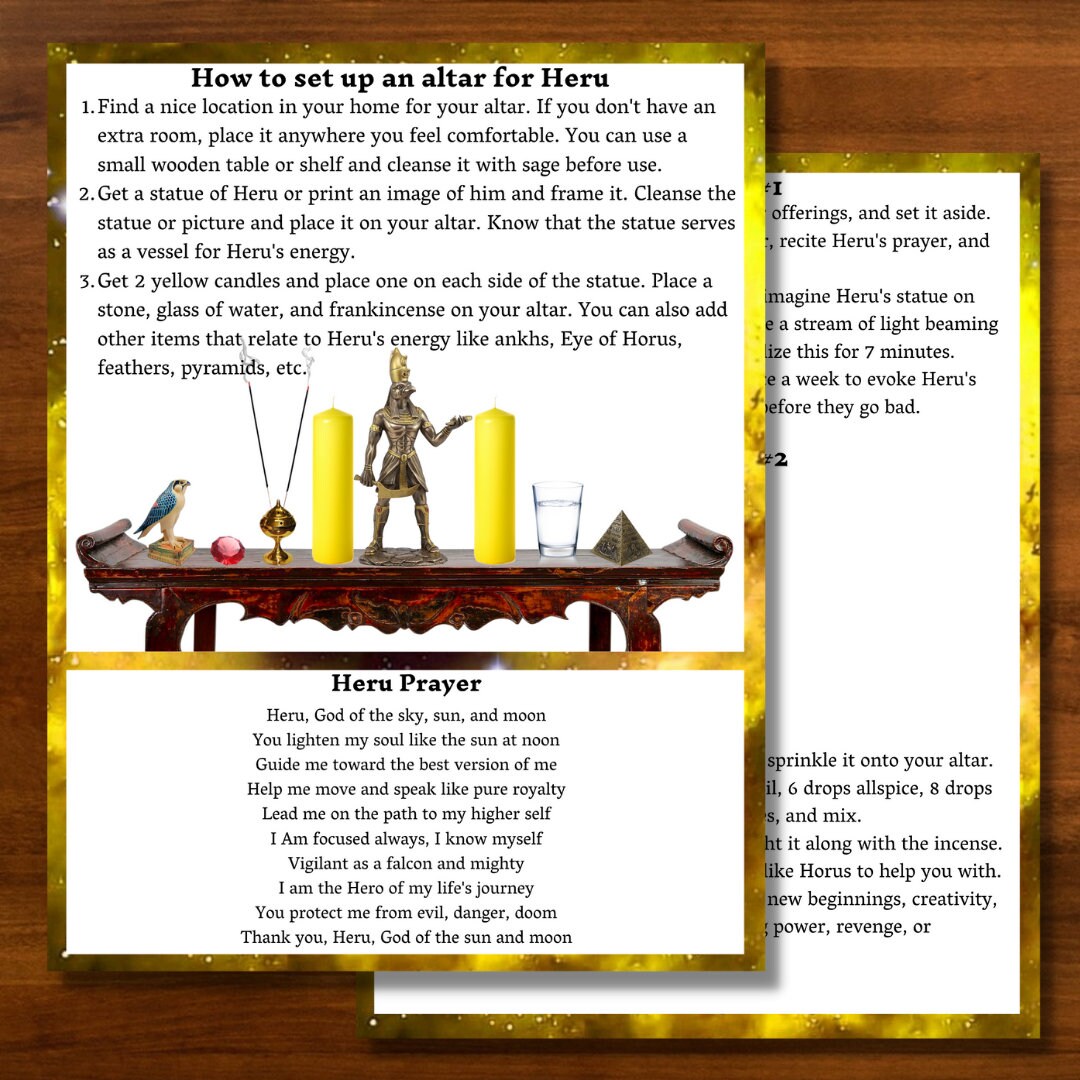 Horus Altar Guide: How to Work With the God Heru | Altar Guide ...