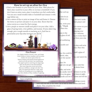 Oya Altar Guide: How to Evoke Oya Orisha Altar Guide Printable - Etsy