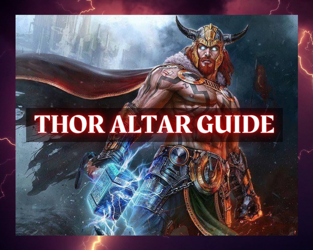 How to Work With the Norse God Thor: Altar Guide Printable - Etsy