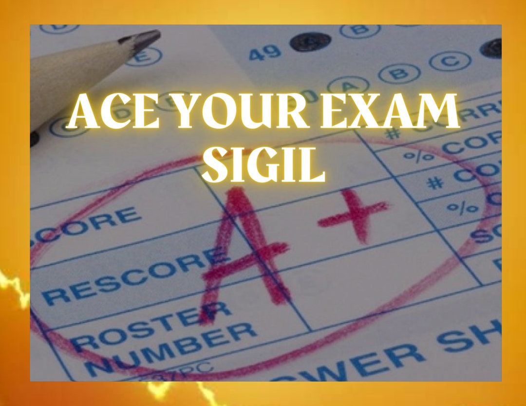 Pass Your Exam Sigil | Sigil Magick Grimoire Page - Etsy