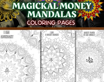 Money Mandalas Coloring - Etsy